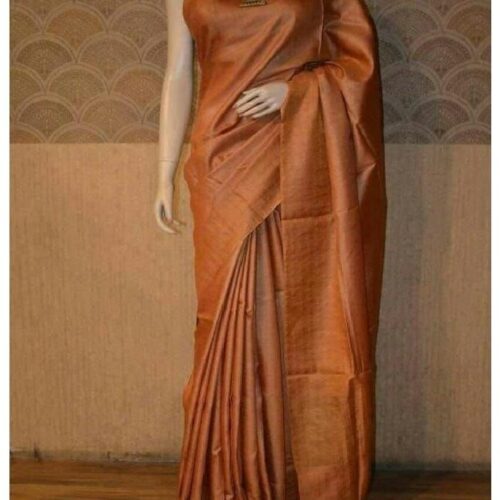 Moonga Tussar Silk Saree At Best Price In India